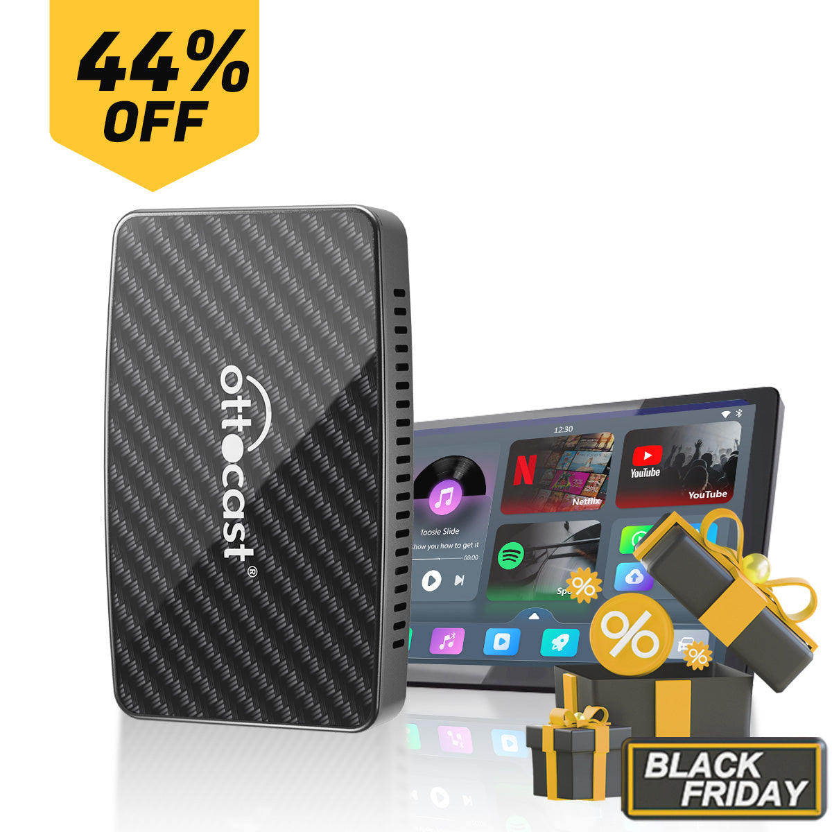 Play2Video Wireless CarPlay/ Android Auto All-in-one Adapter - Ottocast – OTTOCAST