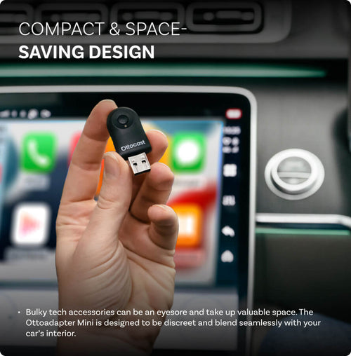 Ottocast Mini Wireless CarPlay & Android Auto Adapter | Plug and Play
