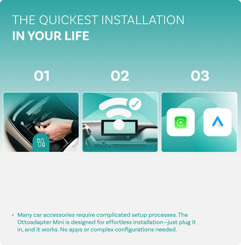 Adaptador Mini Inalámbrico CarPlay/Android Auto