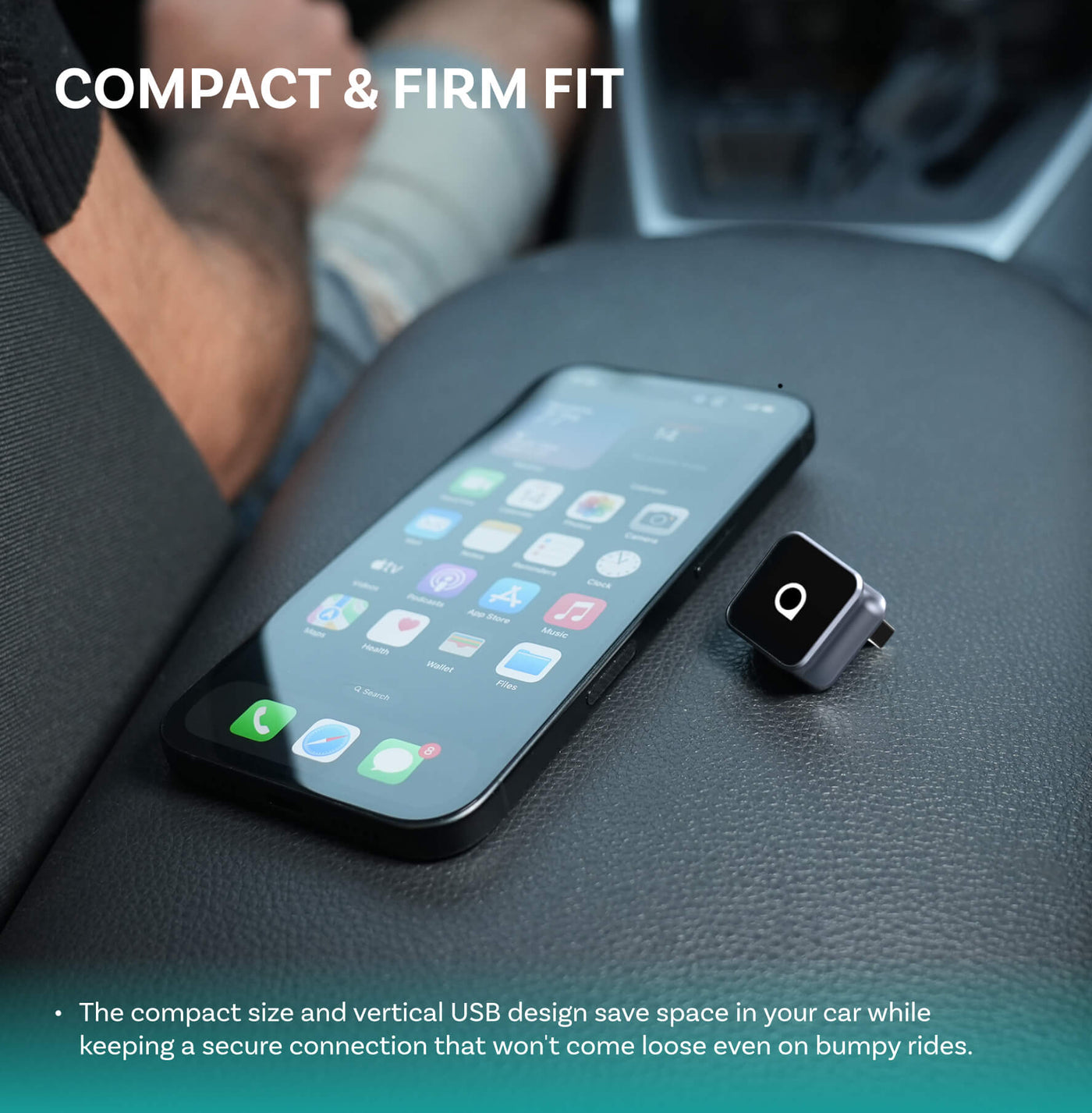 Ottocast Mini Cube 3.0 Adattatore Wireless CarPlay/Android Auto per Au